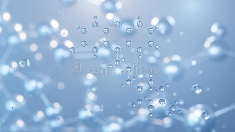 Prochlorperazine Molecular Structure 3d, Flat Model, Compazine ...