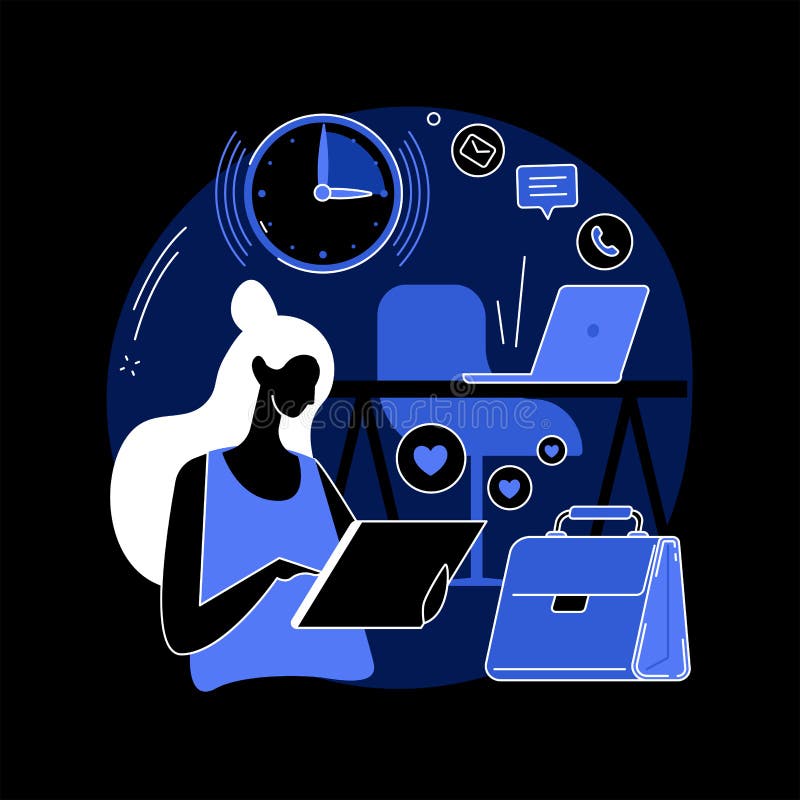 Procrastination Abstract Concept Vector Illustration. Stock Vector ...