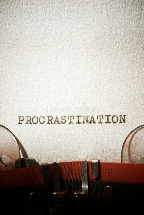 Procrastination Concept View Stock Image - Image of procrastination ...