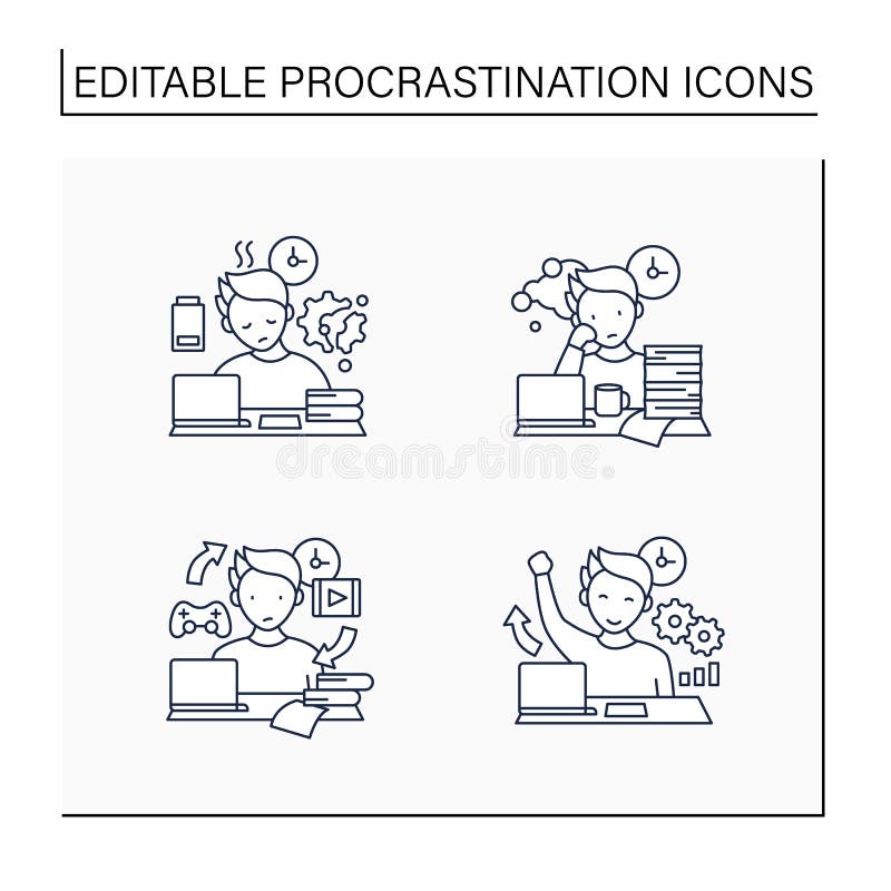 Procrastination Stock Illustrations – 4,060 Procrastination Stock ...