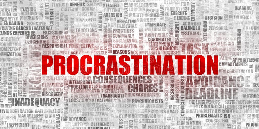 Procrastination stock illustration. Illustration of student - 208307784