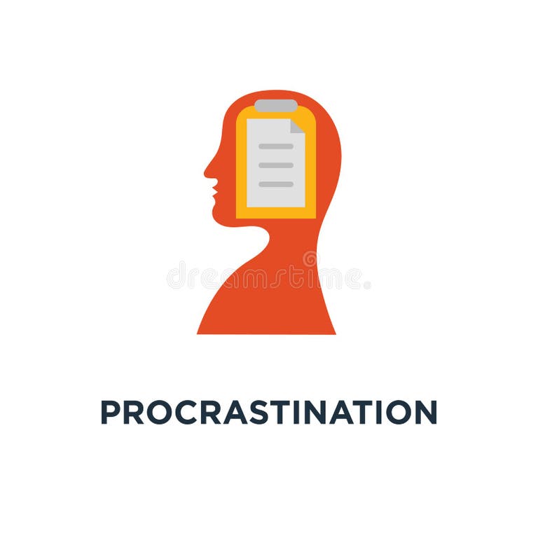 Procrastination Symbol Stock Illustrations – 1,032 Procrastination ...