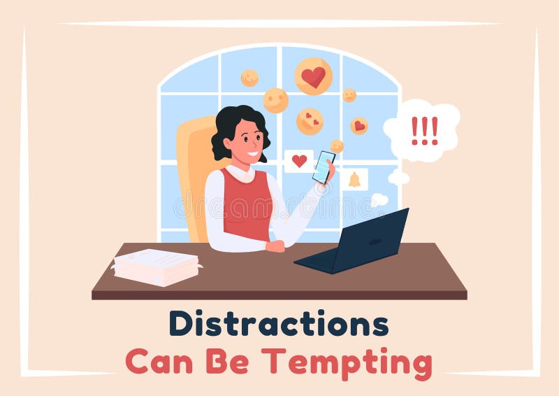 Distraction Work Cartoon Characters Stock Illustrations – 14 ...