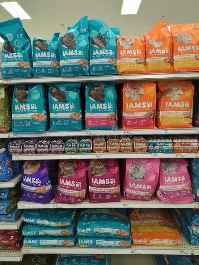 Proctor Gamble Iams Cat Food Pet Supply Section Target Editorial ...