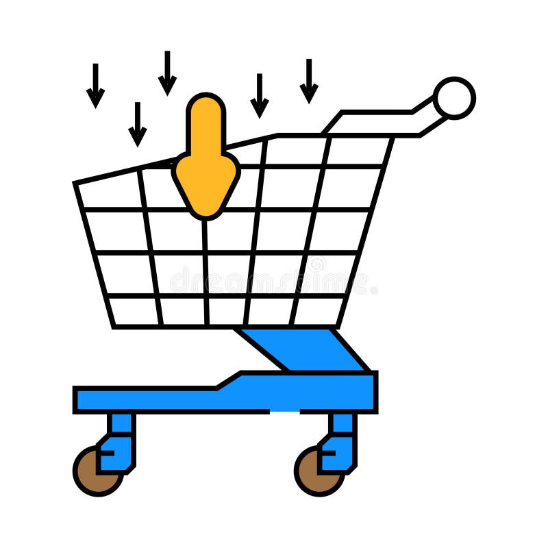 Procurement Business Process Icon Color Illustration Stock Illustration ...