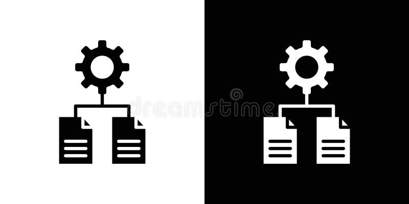 Procurement Icon Flat Fill Set Collection Stock Vector - Illustration ...