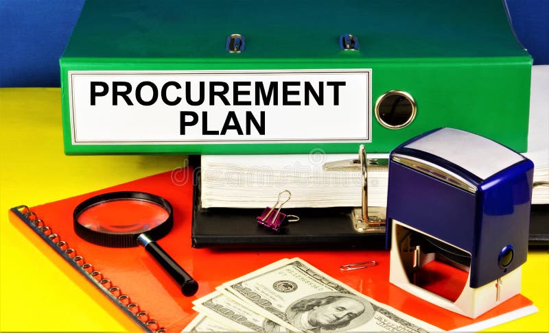 Procurement Plan. Text Label in the Planning Folder Stock Image - Image ...