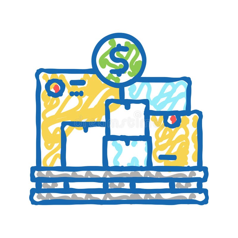 Procurement Service Icon Doodle Illustration Stock Illustration ...