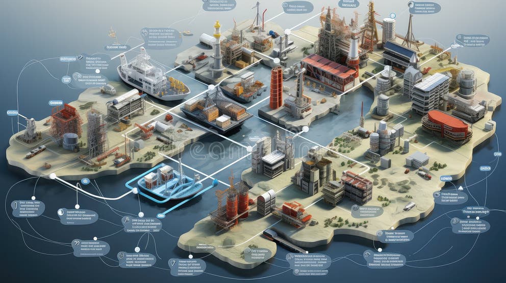 Procurement Supply Chain Data Stock Illustration - Illustration of ...