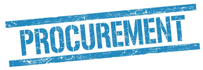PROCUREMENT Text on Blue Grungy Rectangle Stamp Stock Illustration ...