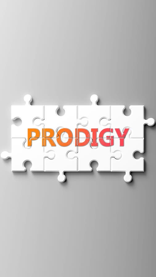 Prodigy Complex Like a Puzzle - Pictured As Word Prodigy on a Puzzle ...