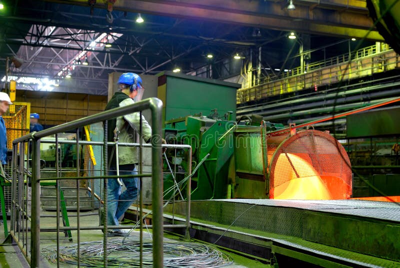Planta Metalúrgica, Processo De Produção Industrial Imagem de Stock ...