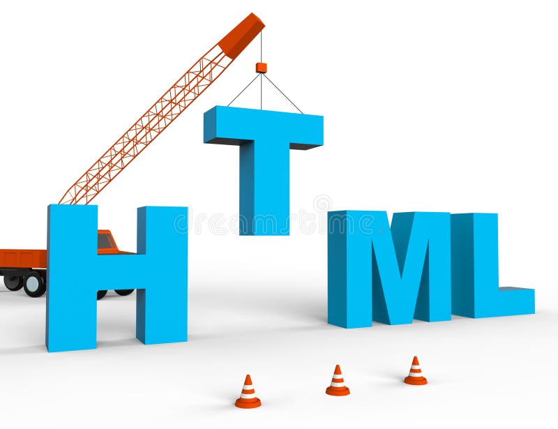 Produce Html Indicates Hypertext Markup Language and Build 3d Rendering ...