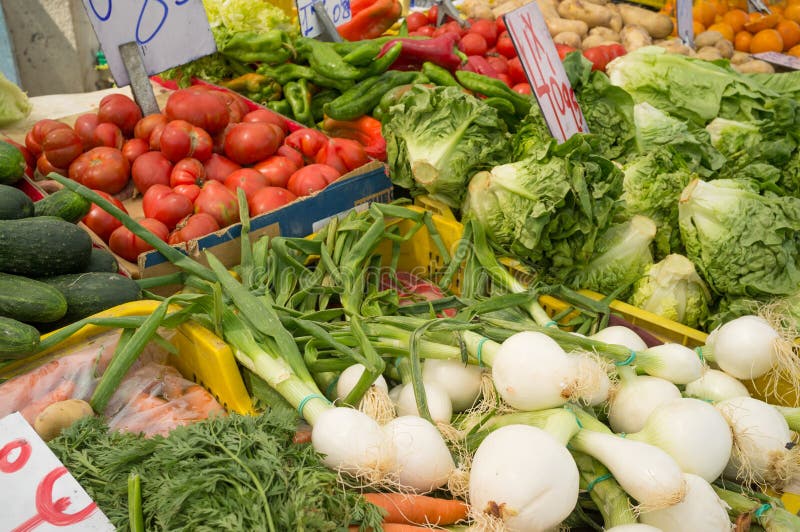 Produce on a market stall stock image. Image of healthy - 40980271