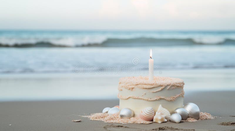 Happy Birthday Beach Cake Stock Illustrations – 194 Happy Birthday ...