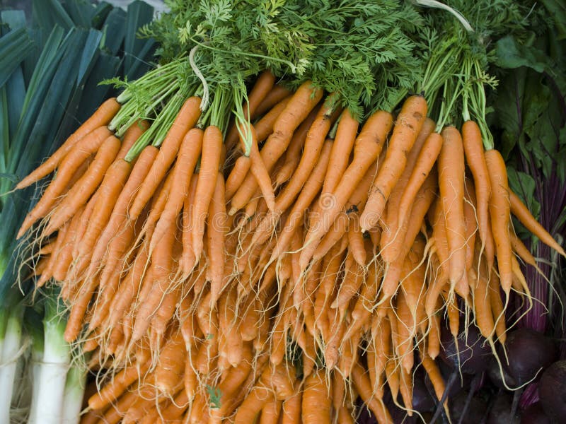 Produce - Organic Carrots Background Stock Photo - Image of farmers ...
