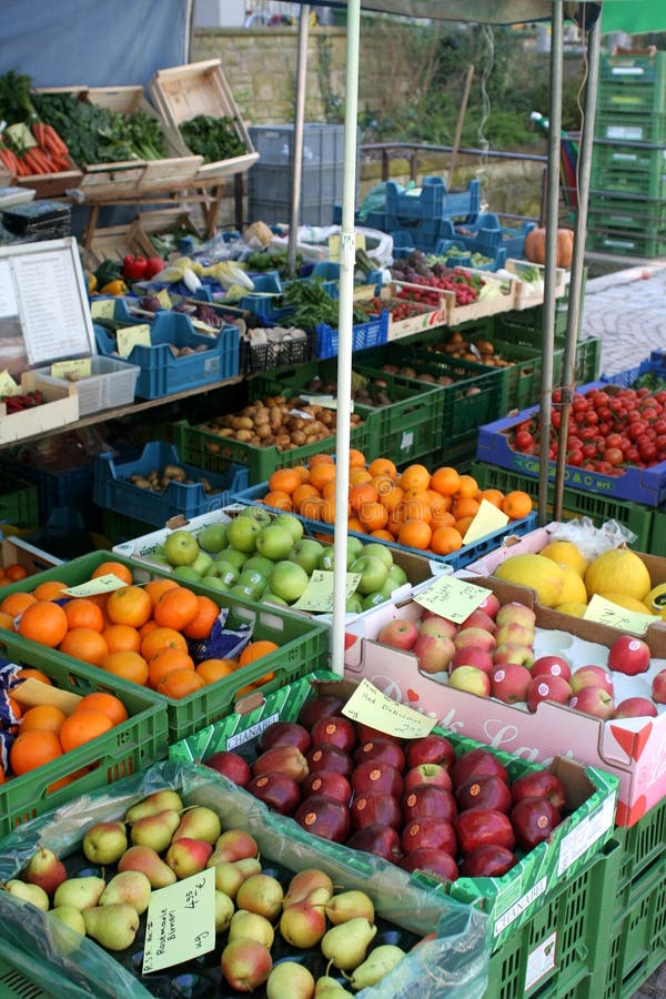 Produce Stand stock photo. Image of colorful, pears, market - 11727610
