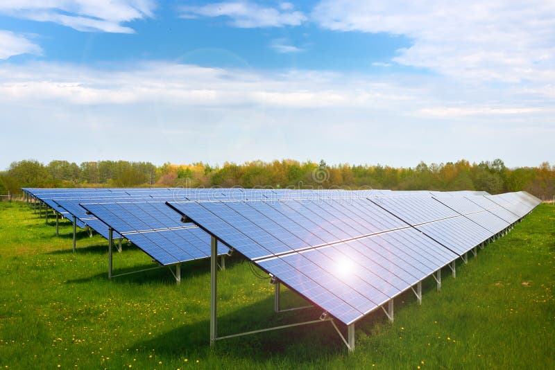 Producing Electrical Energy Stock Image - Image of installation, cell ...