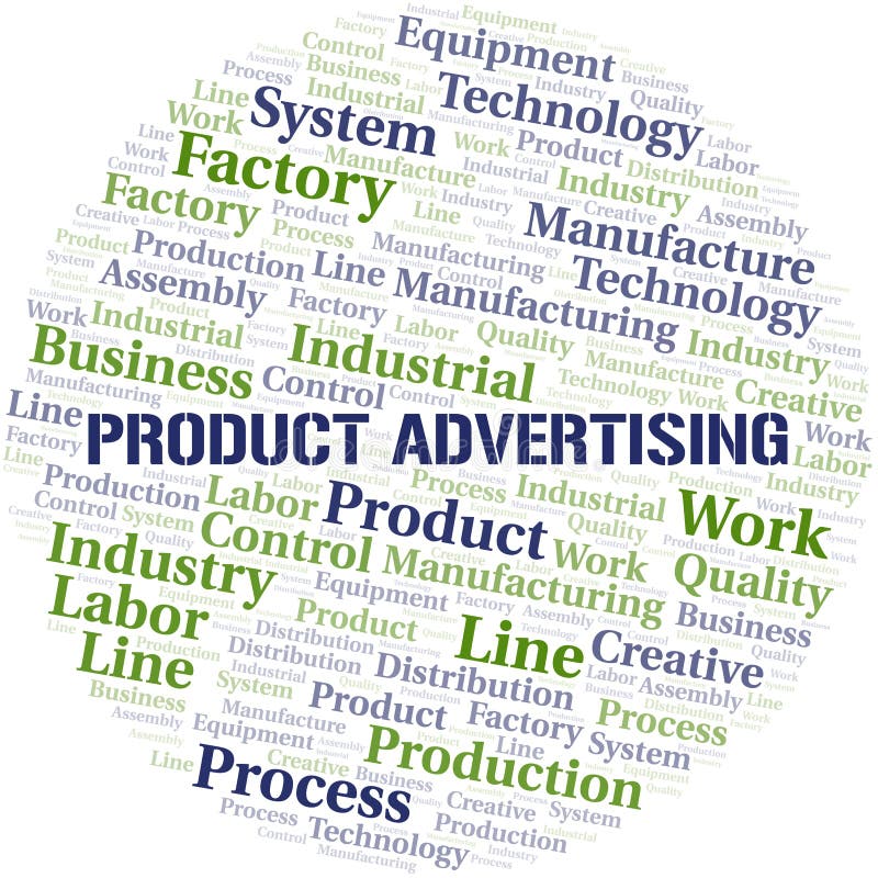 Product Advertising Word Cloud Create with Text only. Stock ...