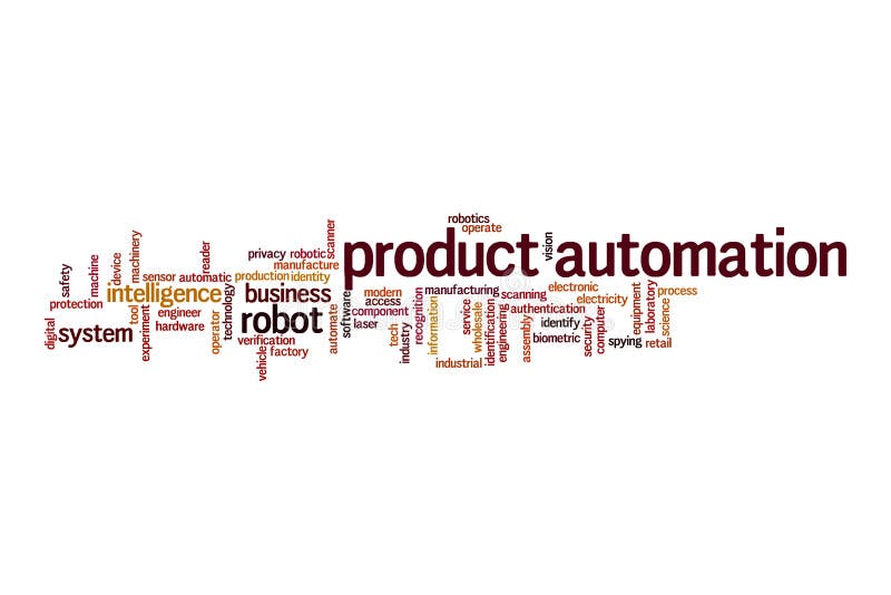 Product Automation Word Cloud Concept Stock Illustration - Illustration ...