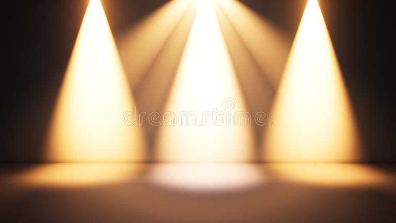 Product Background Highlight Yellow on the Background. 3D Illustration ...