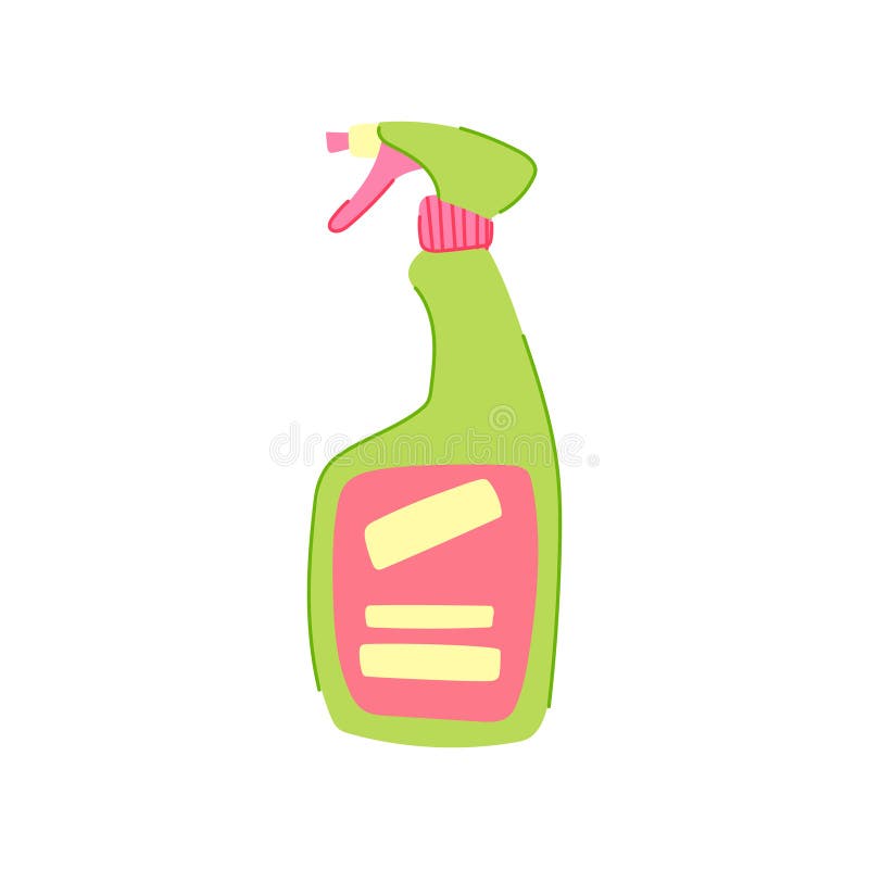 Product Bathroom Cleaner Cartoon Vector Illustration Stock Vector ...