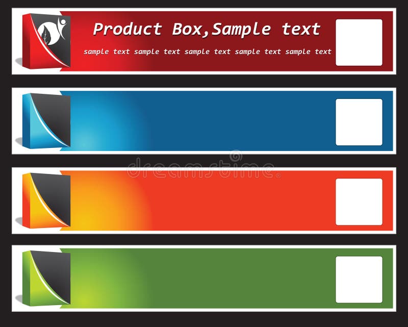 Product Box Banner stock illustration. Illustration of icon - 16114653