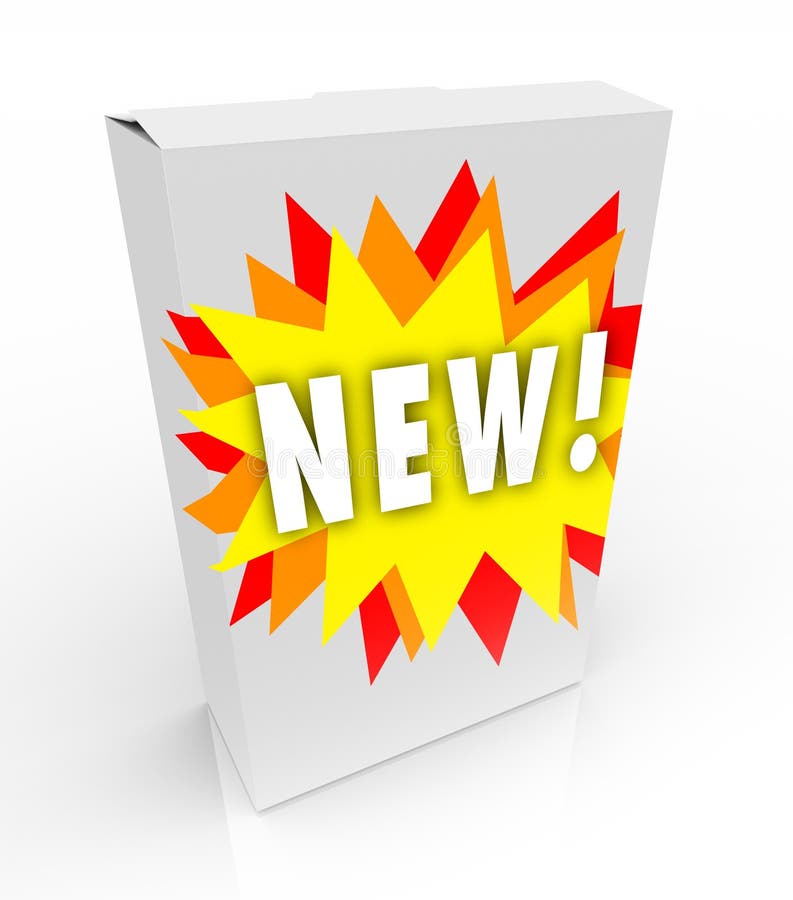 Product Box - New and Improved Stock Illustration - Illustration of ...