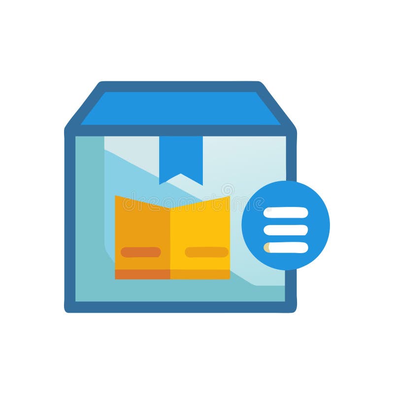 Product Box Symbol for Retail Displays Stock Illustration ...