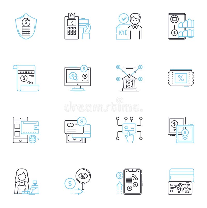 Product Branding Linear Icons Set. Identity, Recognition, Consistency ...