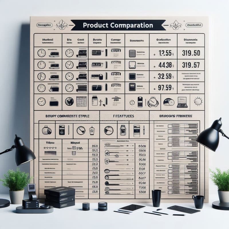 73 139. Product Comparison Table with Features_ a Structured is Stock ...