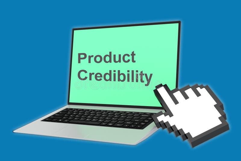Product Credibility Concept Stock Illustration - Illustration of ...