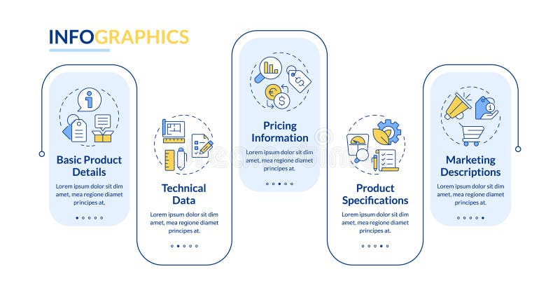 Product Data Sheet Rectangle Infographic Vector Stock Vector ...