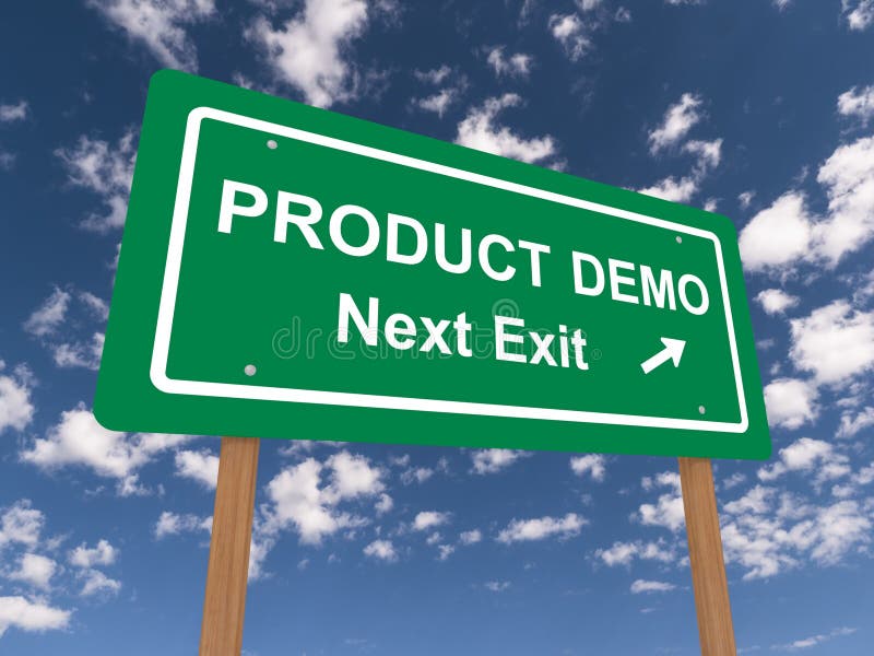 Product demo sign stock photo. Image of manufacturing - 36846168