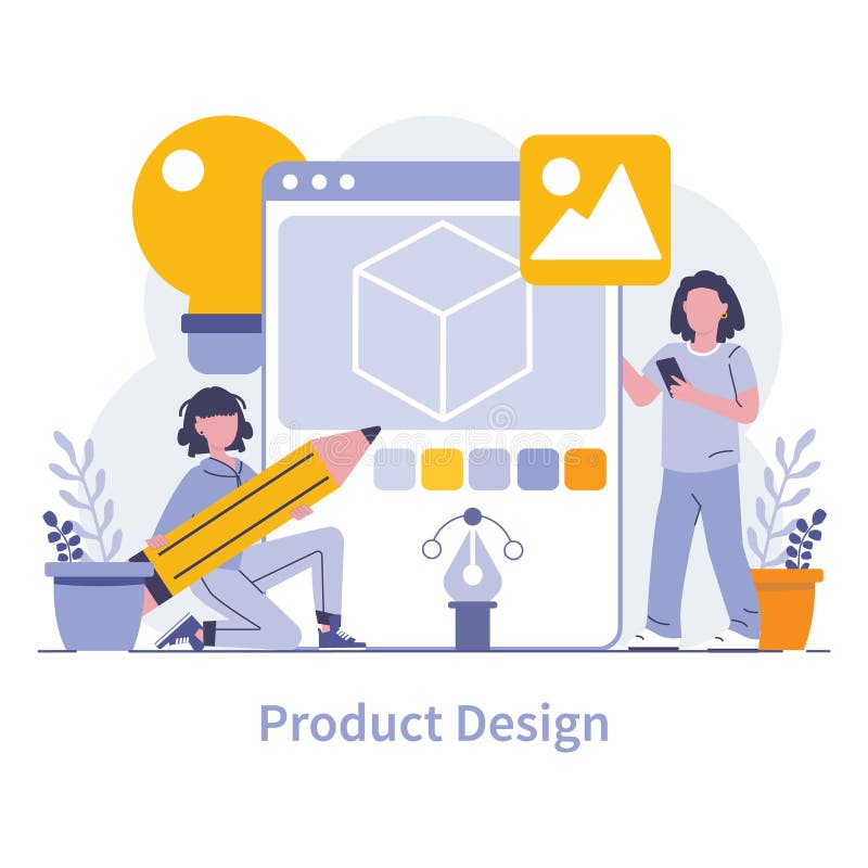 Product Development Concept. Flat Vector Illustration. Stock Vector ...