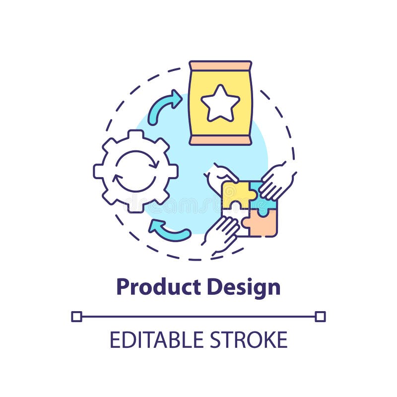Product Design Concept Icon Stock Vector - Illustration of ...