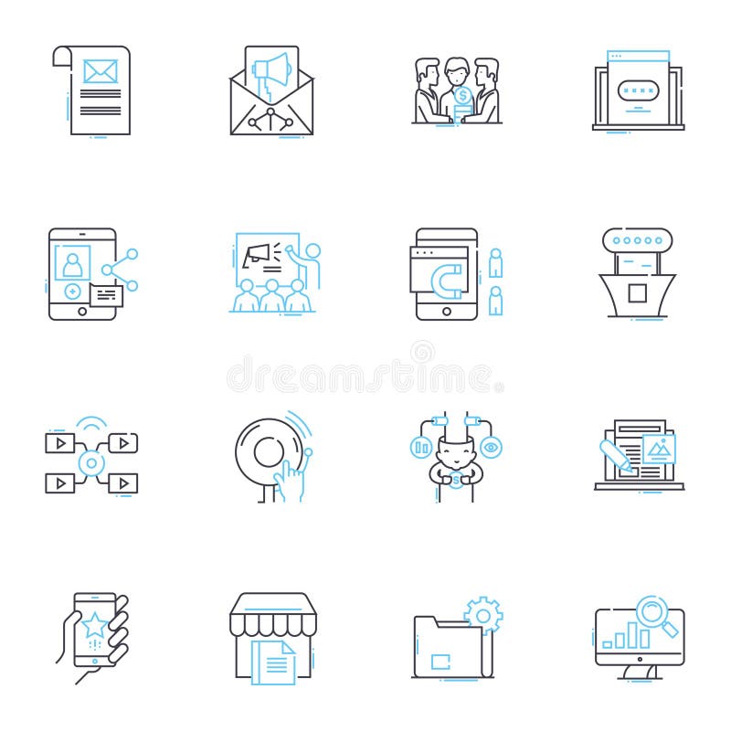 Product Design Linear Icons Set. Innovation, Aesthetics, Usability ...