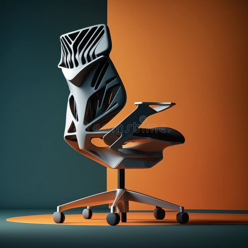 Product Design of a Modern Office Chair. Generative AI Stock ...
