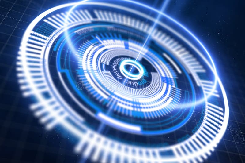 Product Development Cyber Button Stock Illustration - Illustration of ...