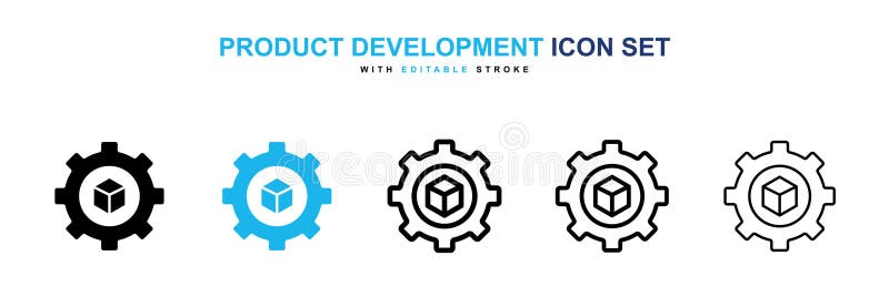 Product Development Icon Vector Stock Vector - Illustration of digital ...