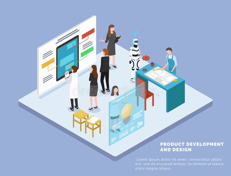 Product Development and Web Design, Manufacturing Stock Vector ...