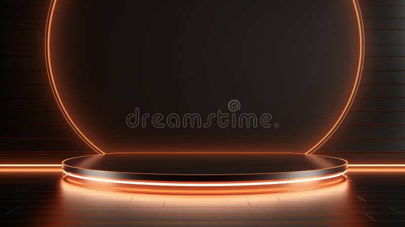 Product Display Background with Light Frame. 3d Podium for Your Product ...
