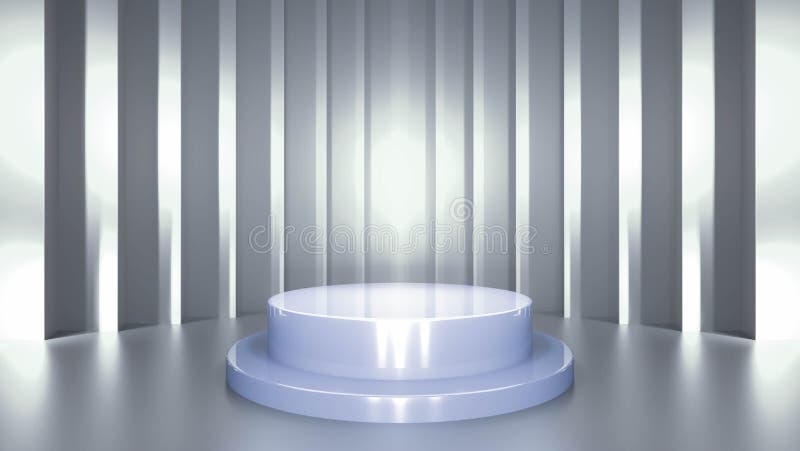 Product Display on Background Product Template. 3D Rendering Stock ...