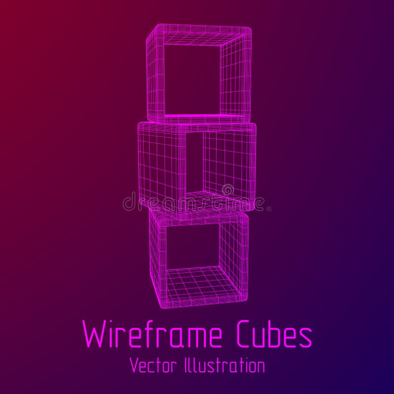 Product display boxes 3D. stock vector. Illustration of construction ...