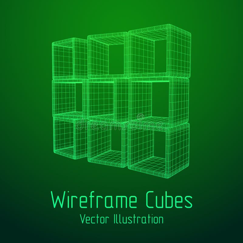 Product display boxes 3D. stock vector. Illustration of geometric ...