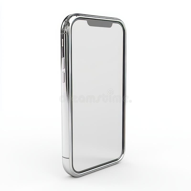 The Product Display Features a Chrome Plate Mockup on a Blank White ...