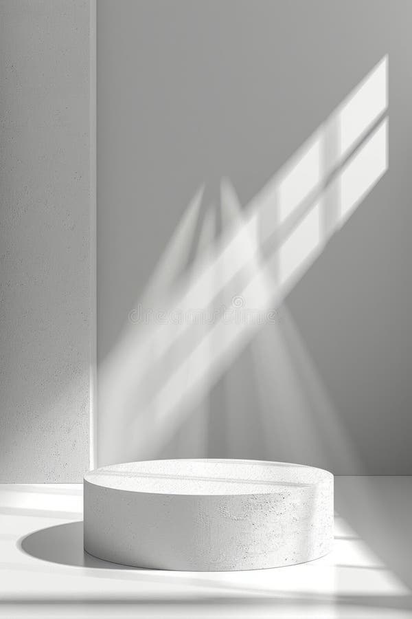 Product Display, a Minimalist Podium for Showcasing Products Under a ...