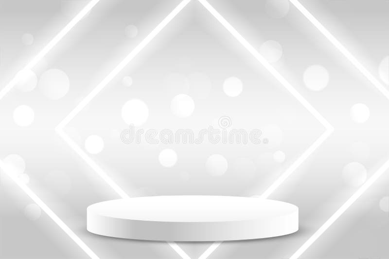 Product Display Platform with Neon Light Effect Stock Vector ...