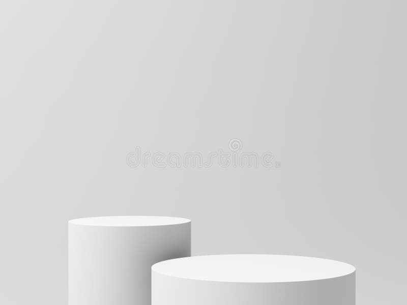 Product Display. Display Plinths. Stand. White Color Stock Illustration ...