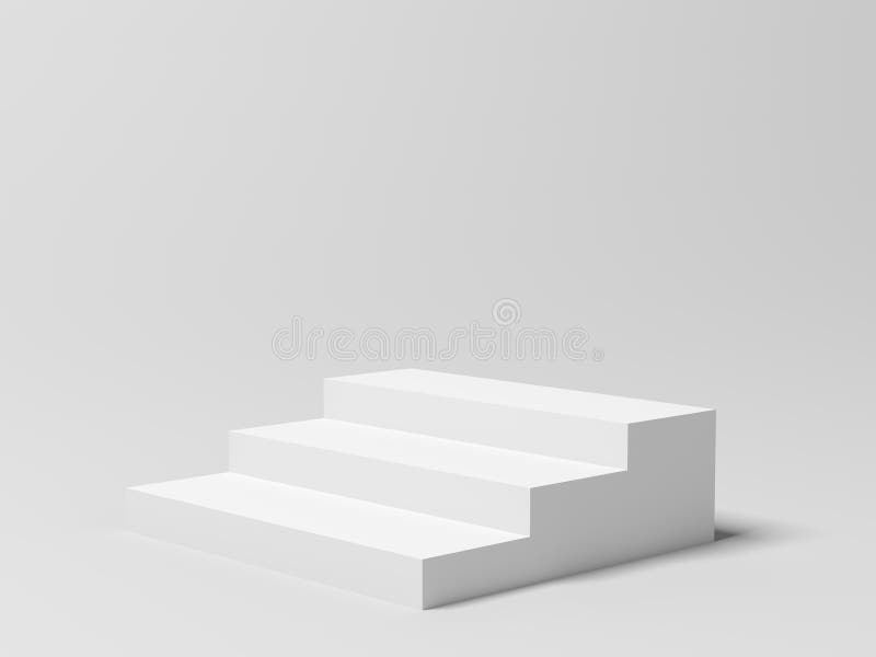 Product Display. Display Plinths. Stand. White Color Stock Illustration ...